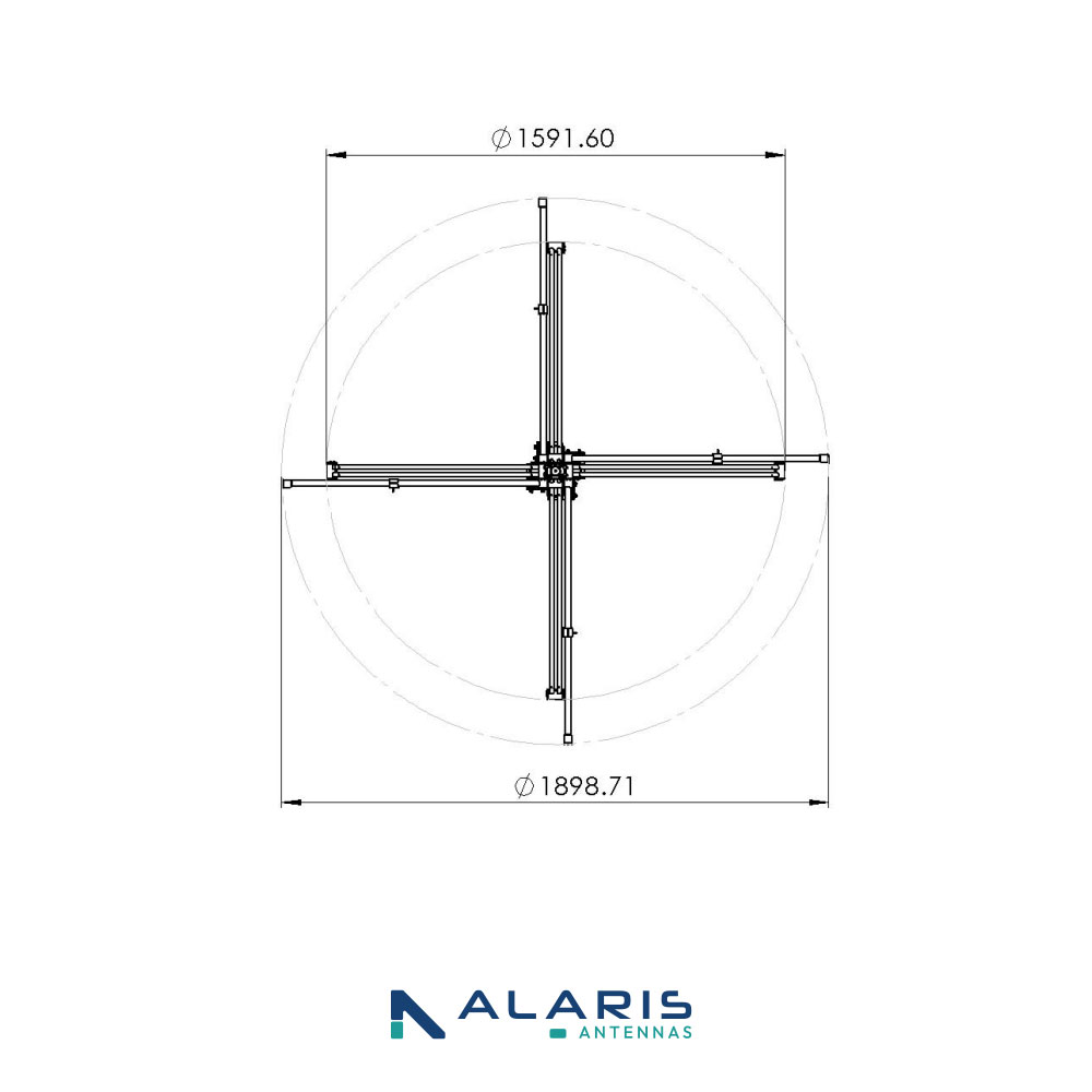 DF-A0049-Quick Deployment HF NVIS DF Element - Alaris Antennas