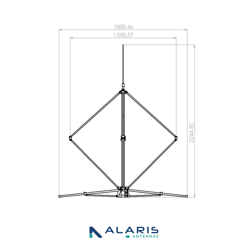 DF-A0049-Quick Deployment HF NVIS DF Element - Alaris Antennas